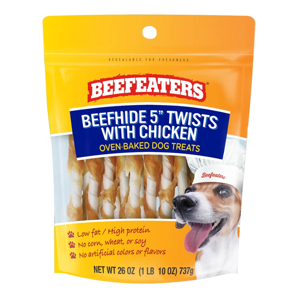 Beefeaters Beefhide 5" Twists with Chicken, 26oz - Walmart.com
