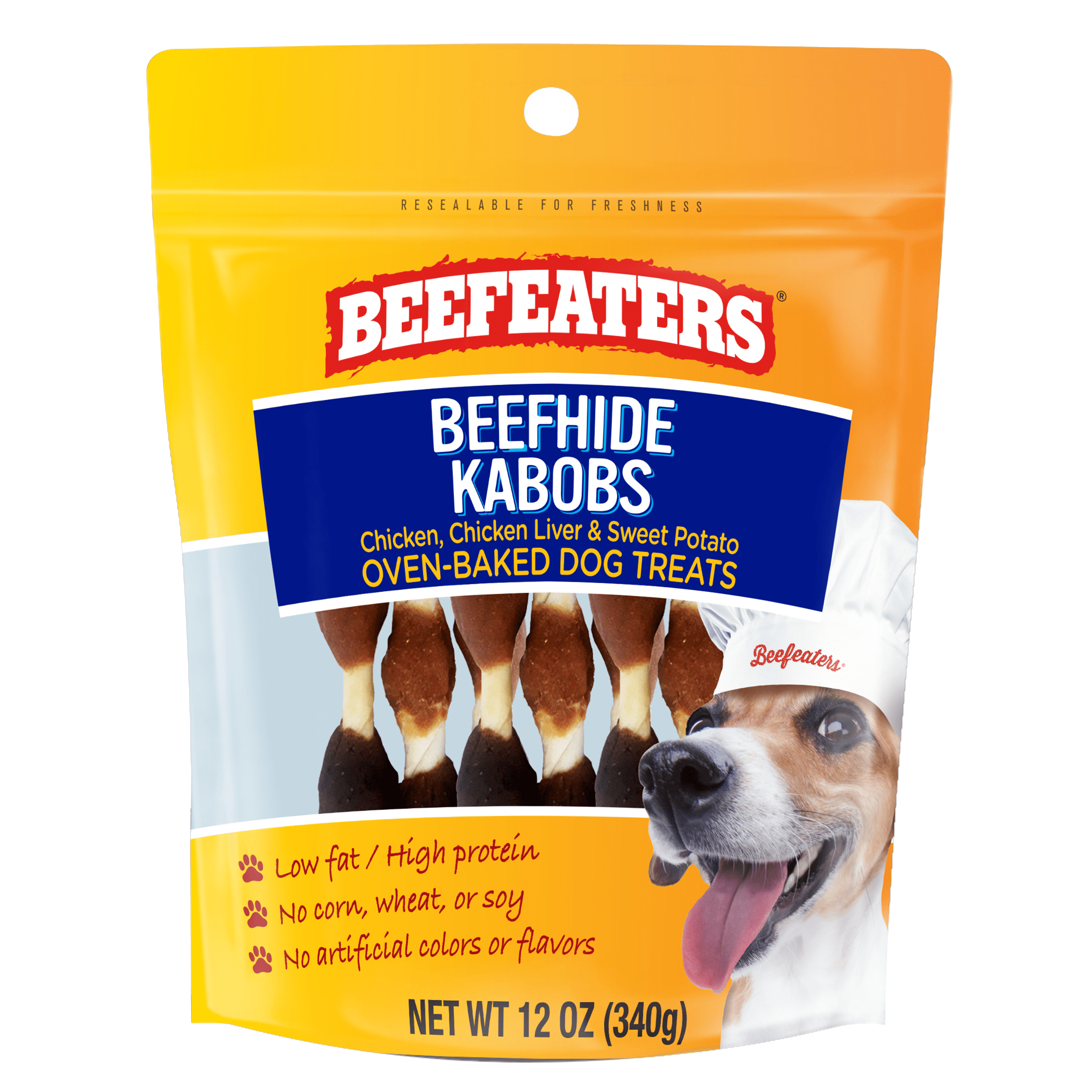 Beefeaters Beefhide Kabobs 12oz – Dog Treat. Triple Flavor with Real ...