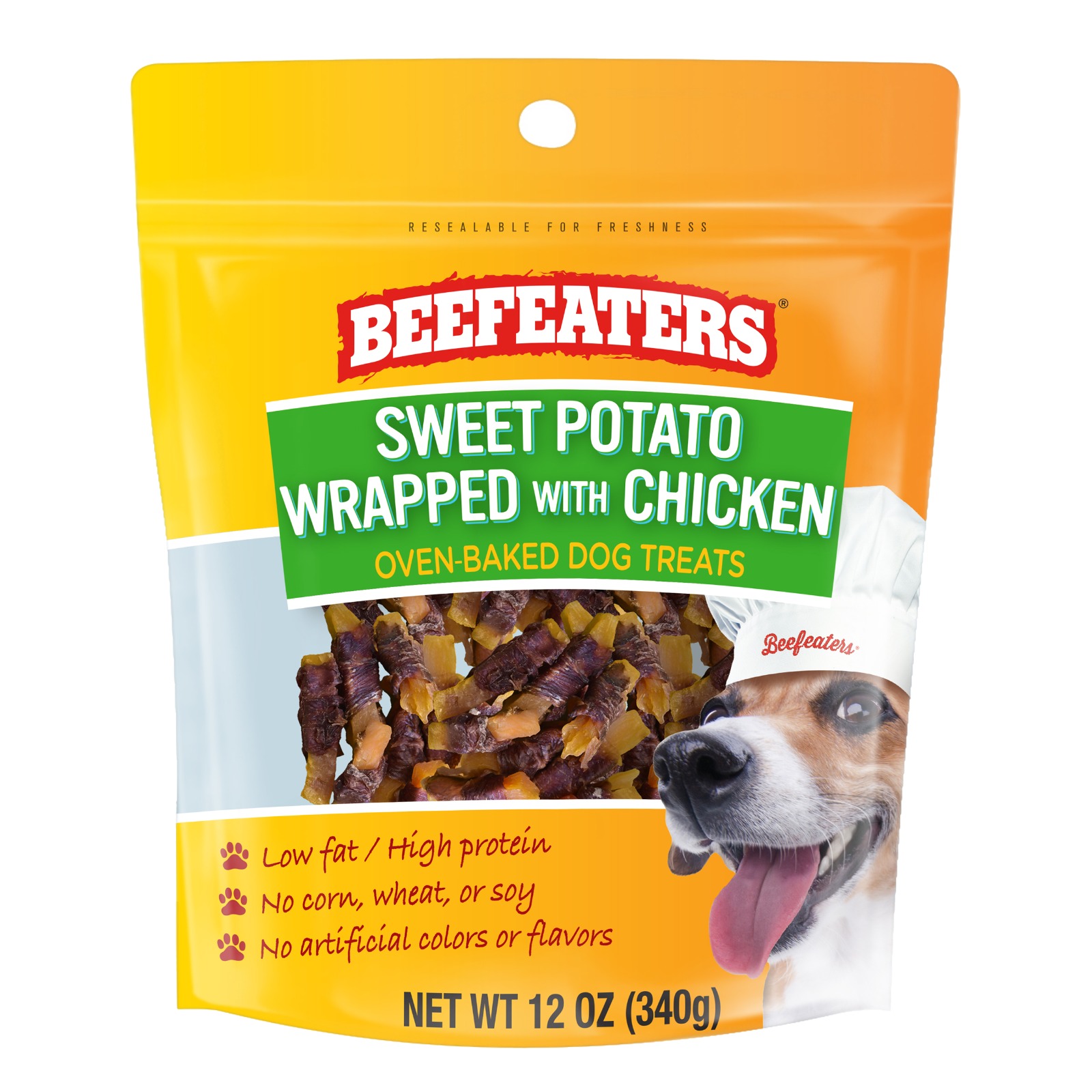 Beefeaters Oven Baked Sweet Potato Wrapped with Chicken Dog Treat ...