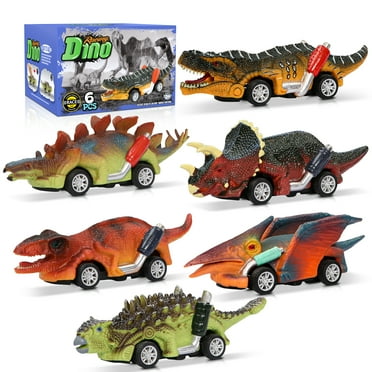 Dinosaur Toys for Kids 3-5, Pull Back Dinosaur Cars for 3 4 5 6 7 Year Old Boys Girls 6 Pack ...