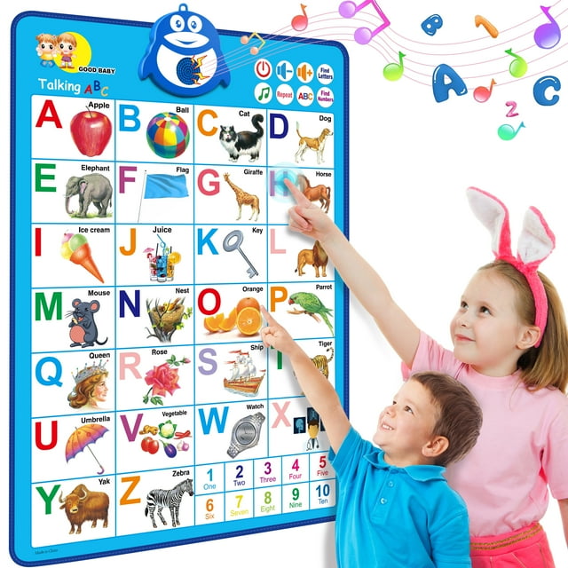 Beefunni ABC Interactive Wall Chart, Educational Toys with Music for Kids 2-6 Years - Walmart.com