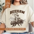 Beehaw Beekeeper Shirt Funny Retro Western Apiculture Tee For Dark ...