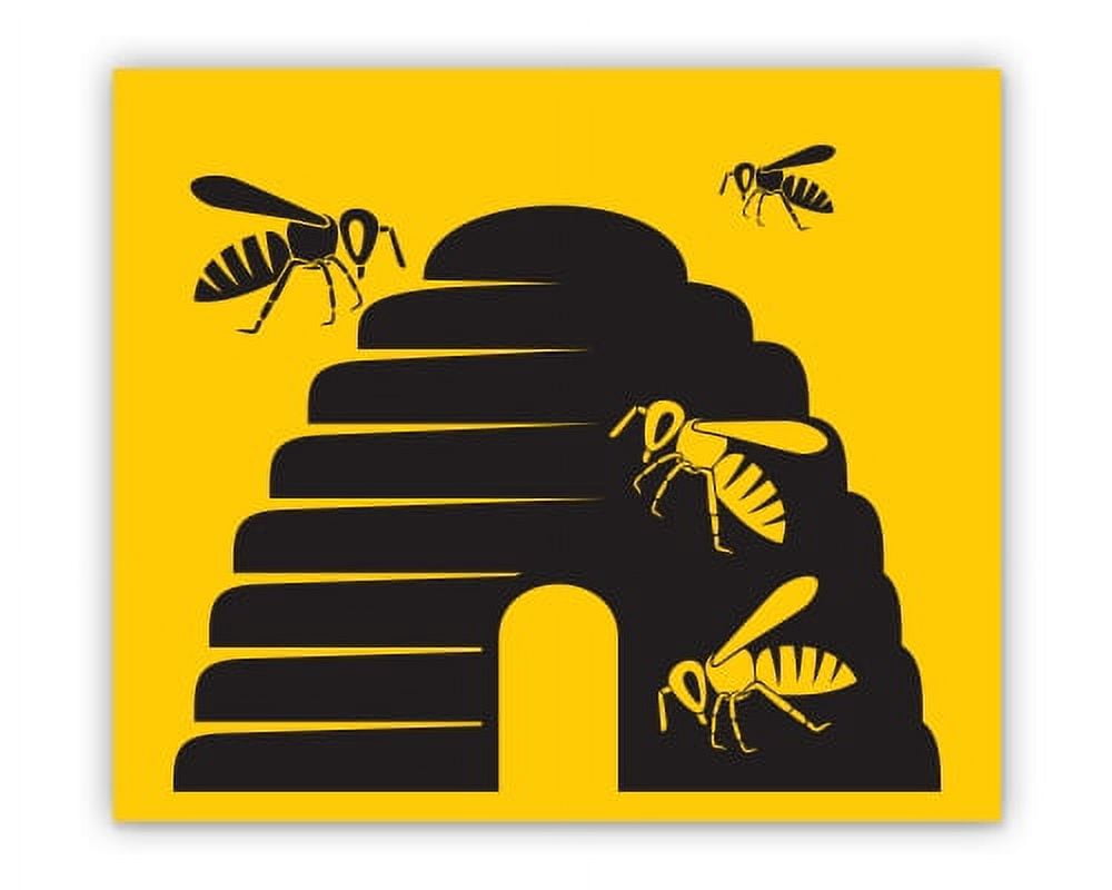Beehive - 8" Vinyl Sticker - For Car Laptop I-Pad - Waterproof Decal ...