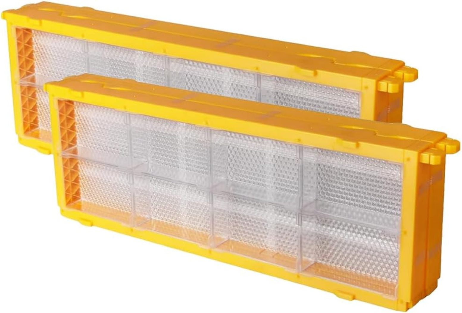 Beehive Frames Kit, 4 Pack Honey Comb Frames with 32 PCS Honeycomb ...