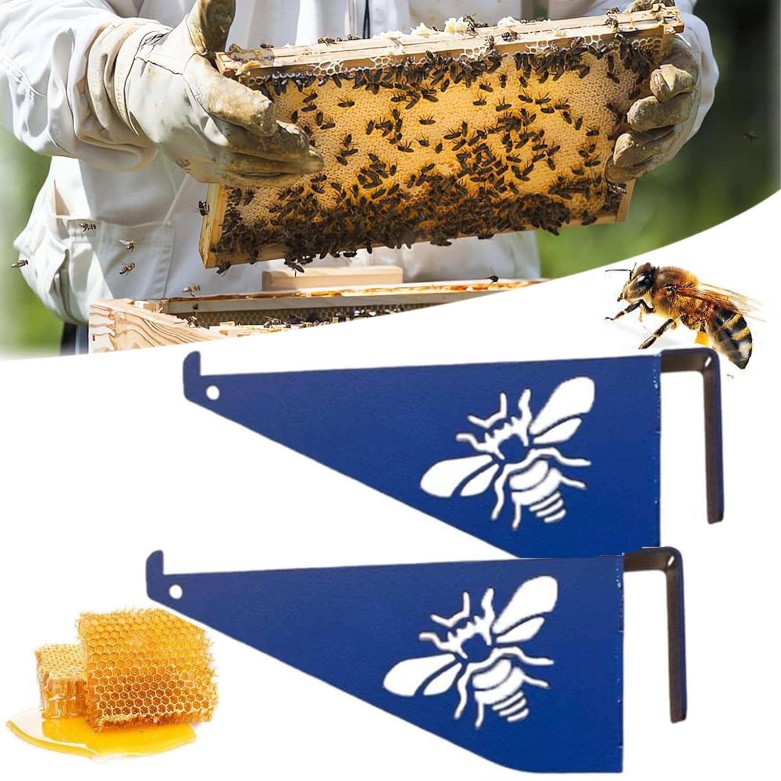 Beehive Inspection Bracket,2pcs Beehive Frame Holder,Stainless Steel ...