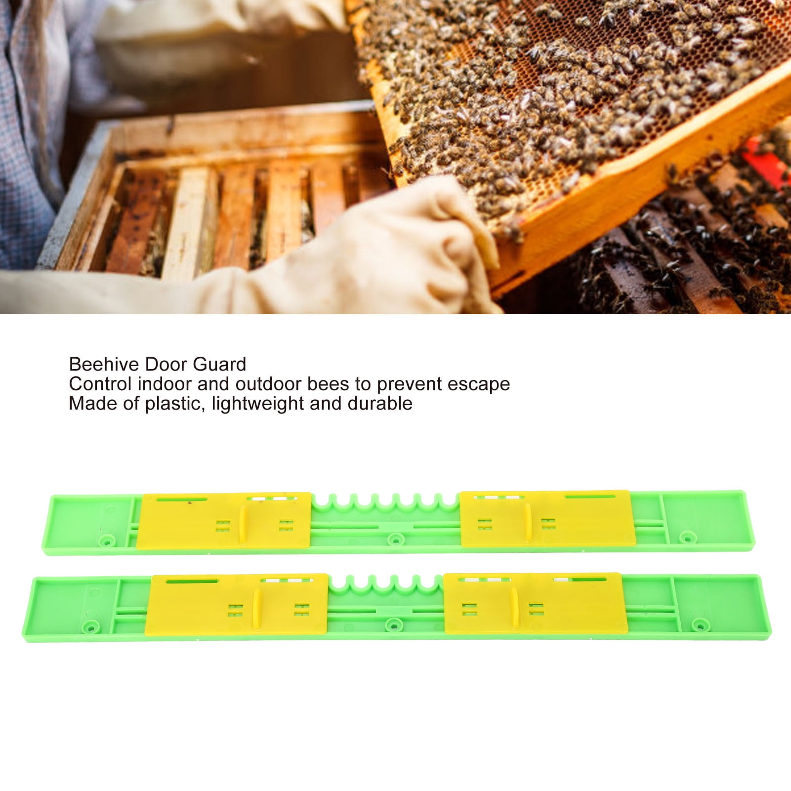 Beehive Sliding Guard, Dual Door Escape Prevention, Durable Plastic ...