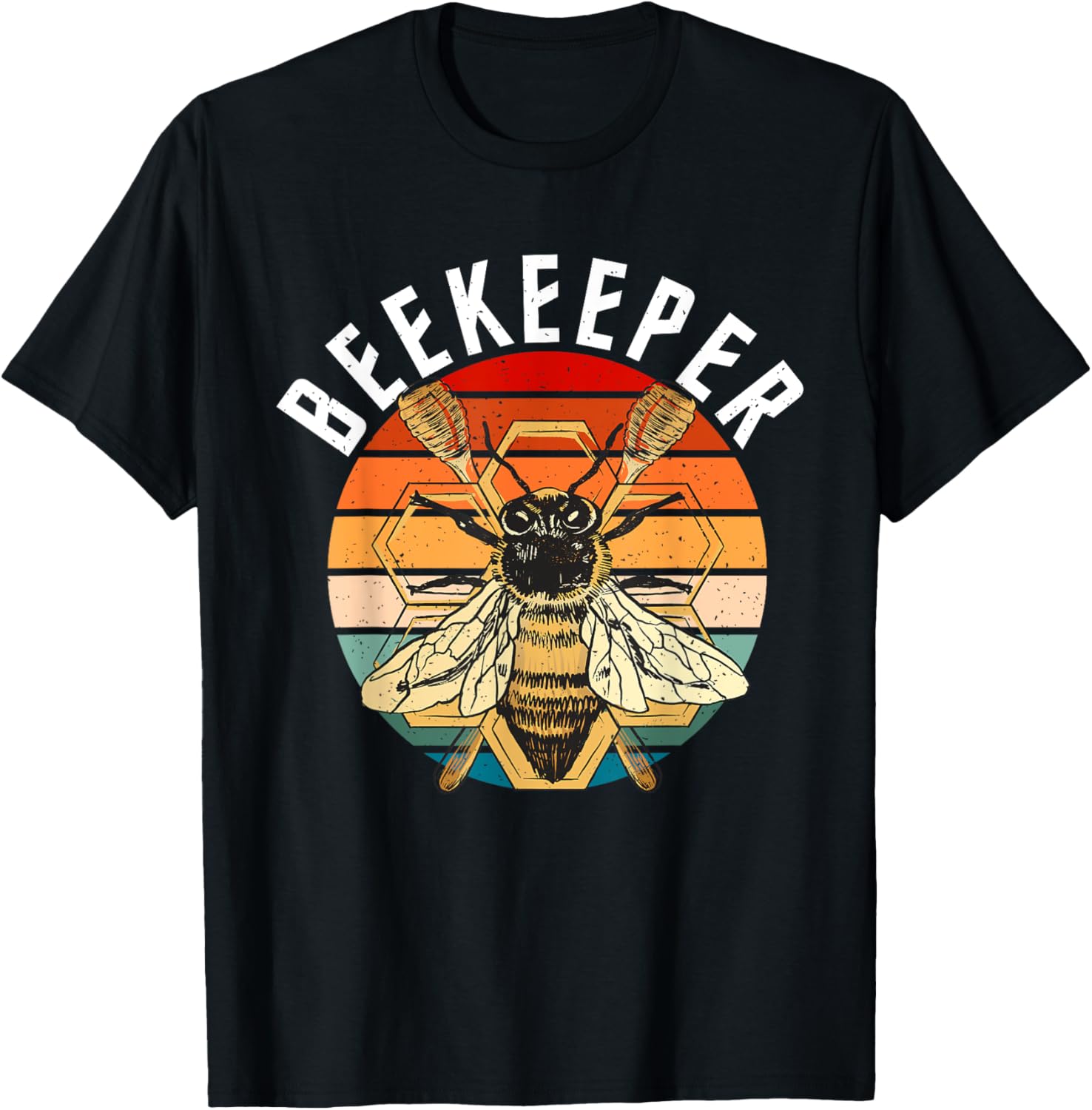 Beekeeper Bee Lover Beekeeping T-ShirtMen and women, Black T-shirt ...