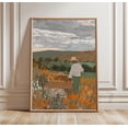 Beekeeper Landscape Poster Countryside Scene Art Honey Field Decor ...