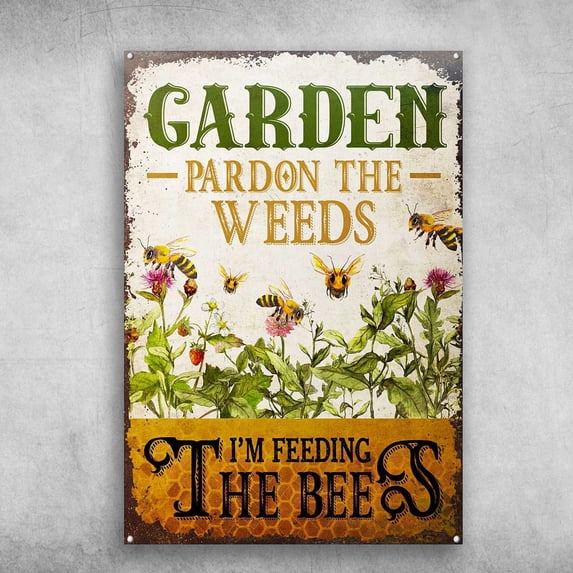 Beekeeper Poster, Bee Poster, Garden Pardon The Weeds, I'm Feeding The ...