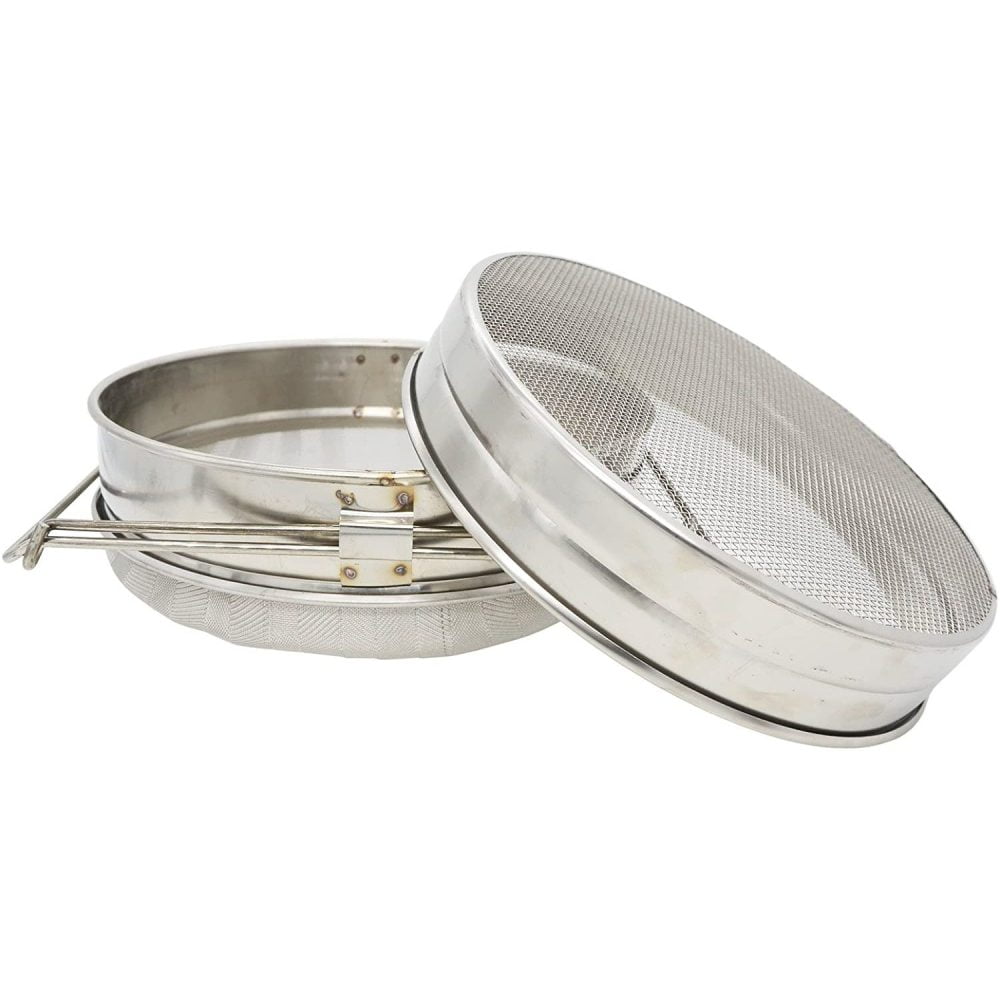 Gourmet's Choice, Double Sieve Stainless Steel Sieve, Extendable Arms ...