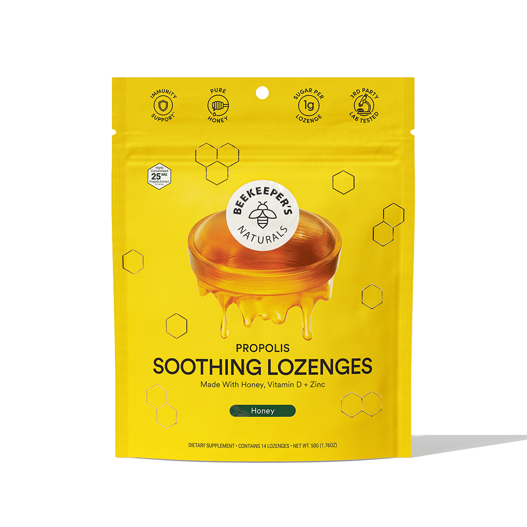 Beekeeper's Natural Propolis Soothing Honey Lozenges, Throat & Cough ...