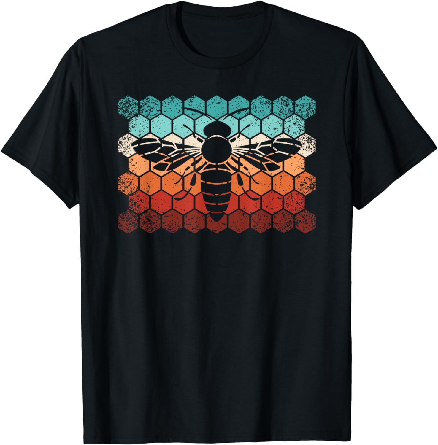 Beekeeping Honey Honeycomb Beekeeper Retro Bee T-Shirt - Walmart.com