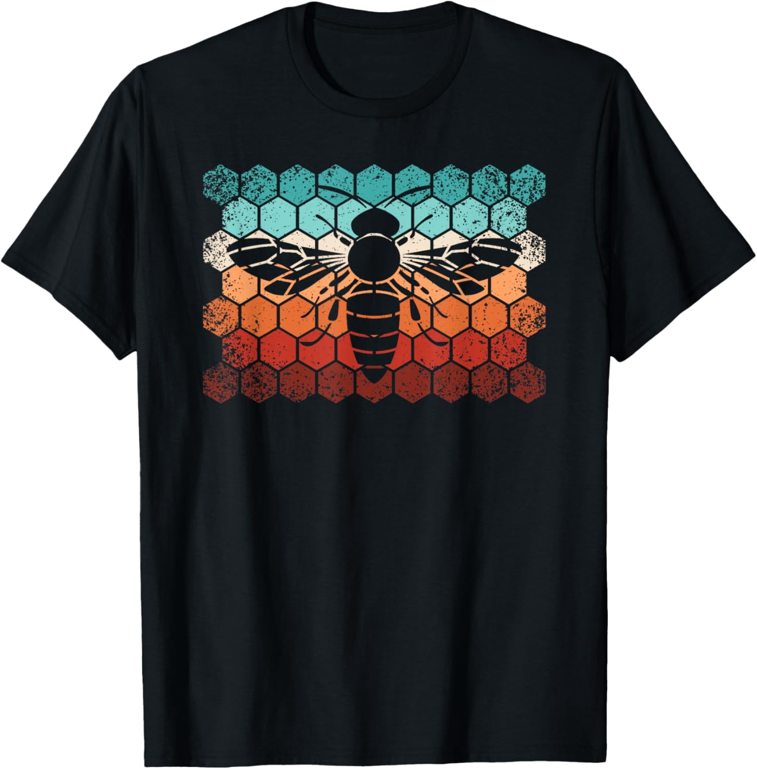 Beekeeping Honey Honeycomb Beekeeper Retro Bee T-Shirt - Walmart.com
