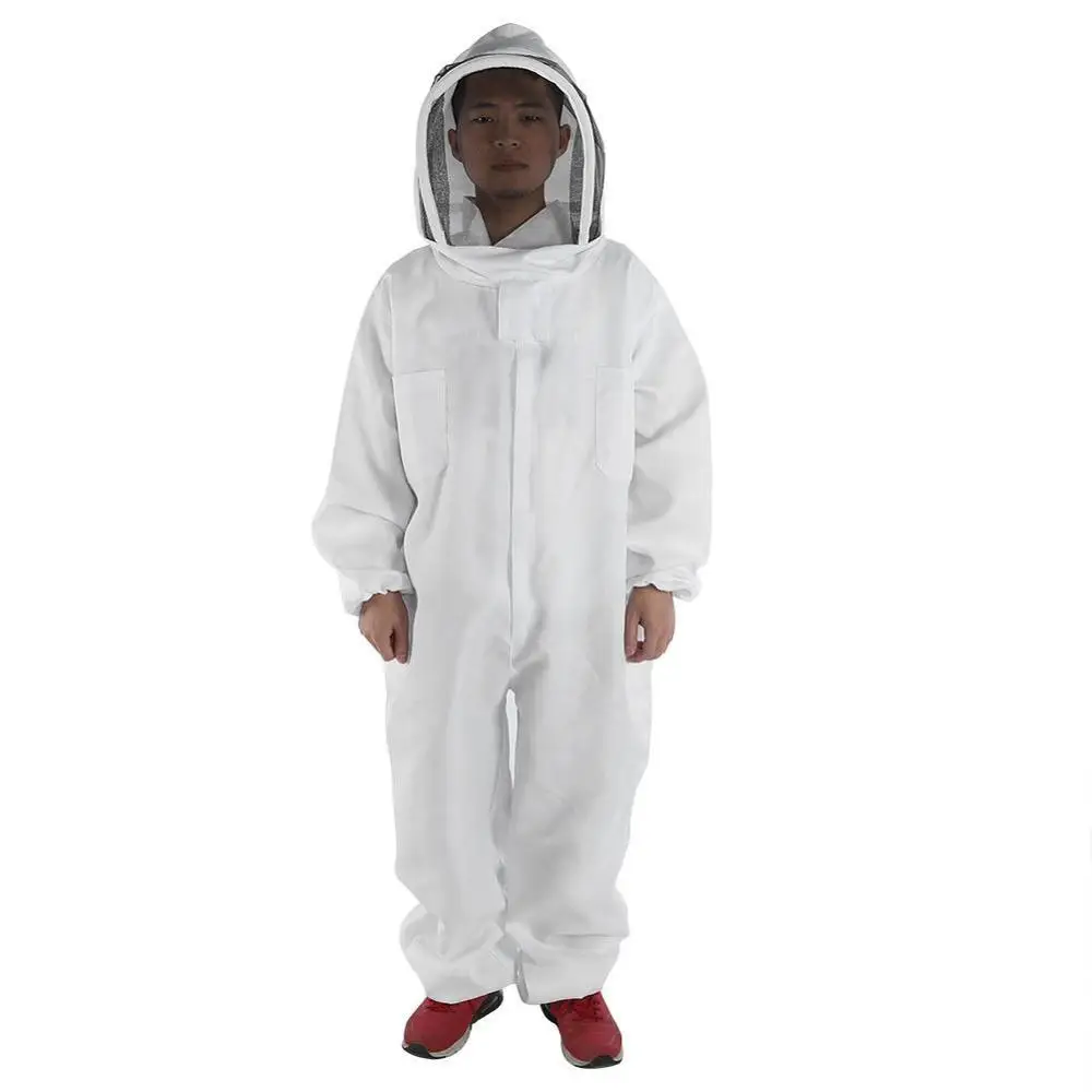 Beekeeping Suit Full Body Protective Gear With Ventilated Hood, Beekeeper Jacket & Pants Set, 3 ...