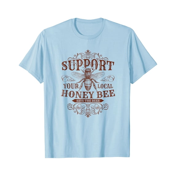 Beekeeping Tshirt Support Your Local Honey Bee Beekeeper Tee - Walmart.com