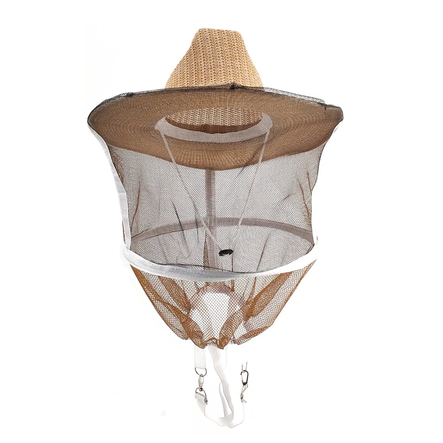 AukBeeFun Beekeeping Veil Hat with Shoulder Straps, Workwear Overalls ...