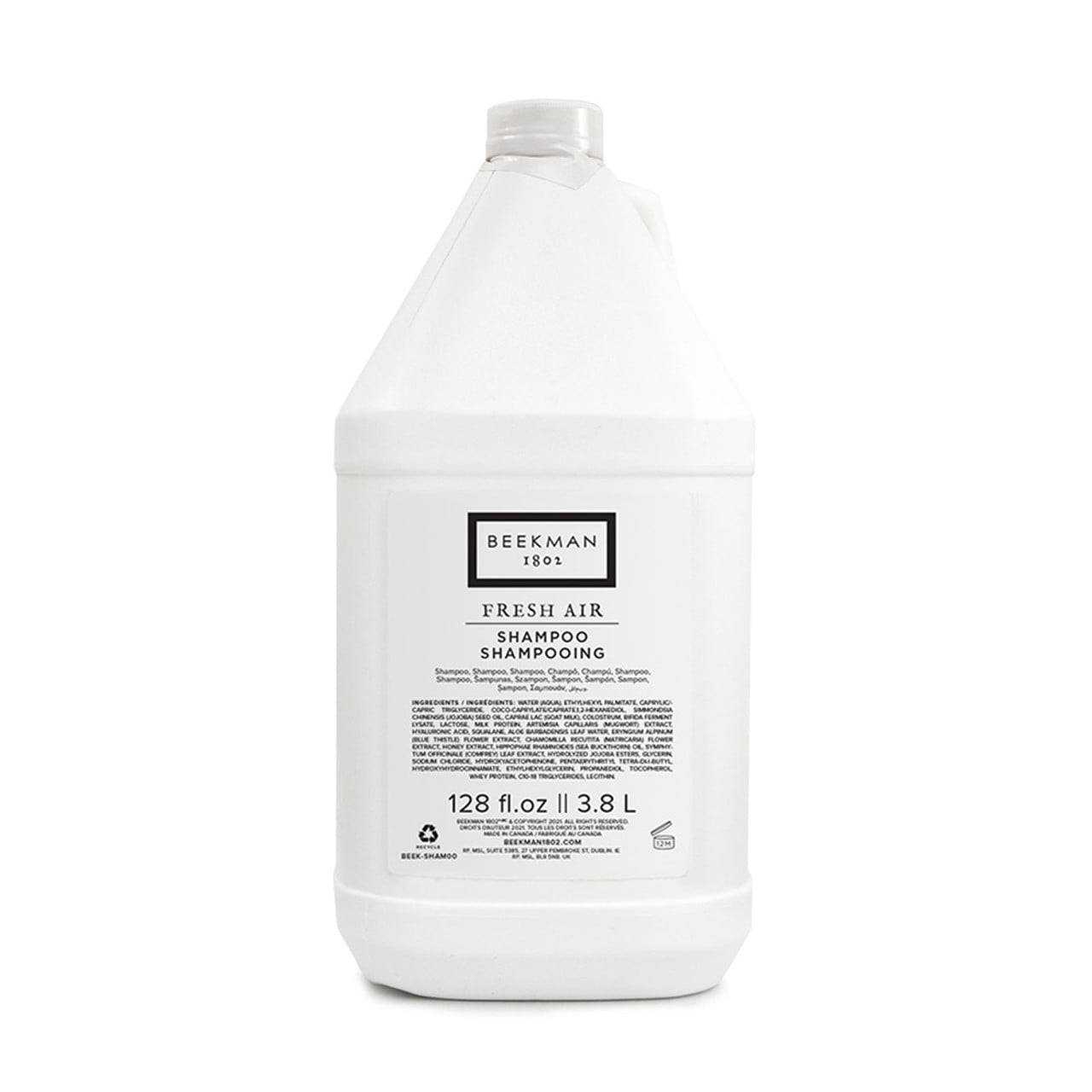 Beekman 1802 Fresh Air Shampoo 1 Gallon, Natural Gentle Hair Care ...