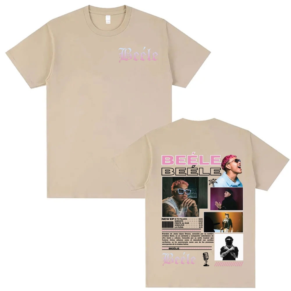 Beele Borondo 2025 Tour Cotton T-Shirt Men's Summer Oversized Retro Hip ...