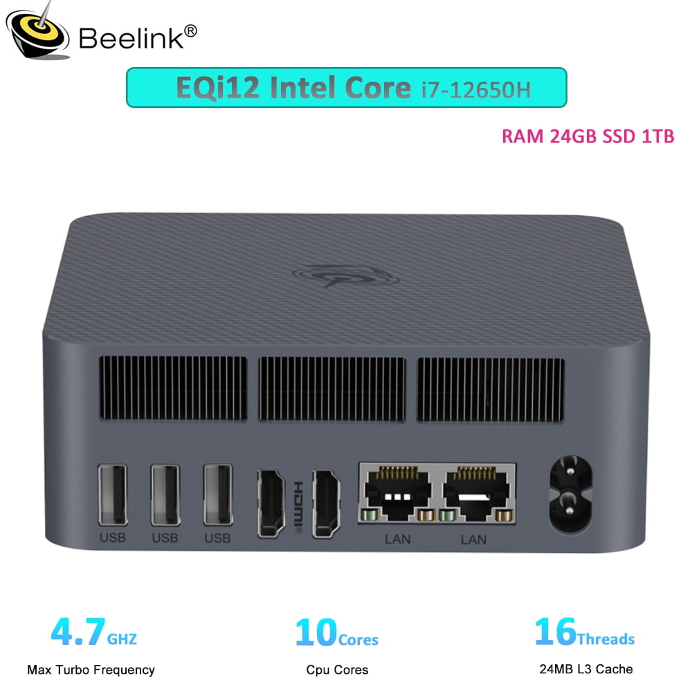 Beelink EQI12 Mini PC Intel 12th Gen I7-12650H 10C/16T Up to 4.7GHz ...