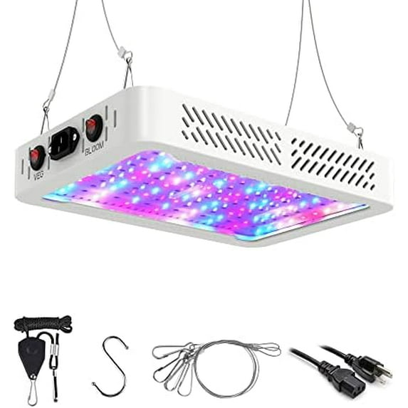 Beelux 1000w LED Grow Light for Indoor Plants Full Spectrum, Upgrade ...