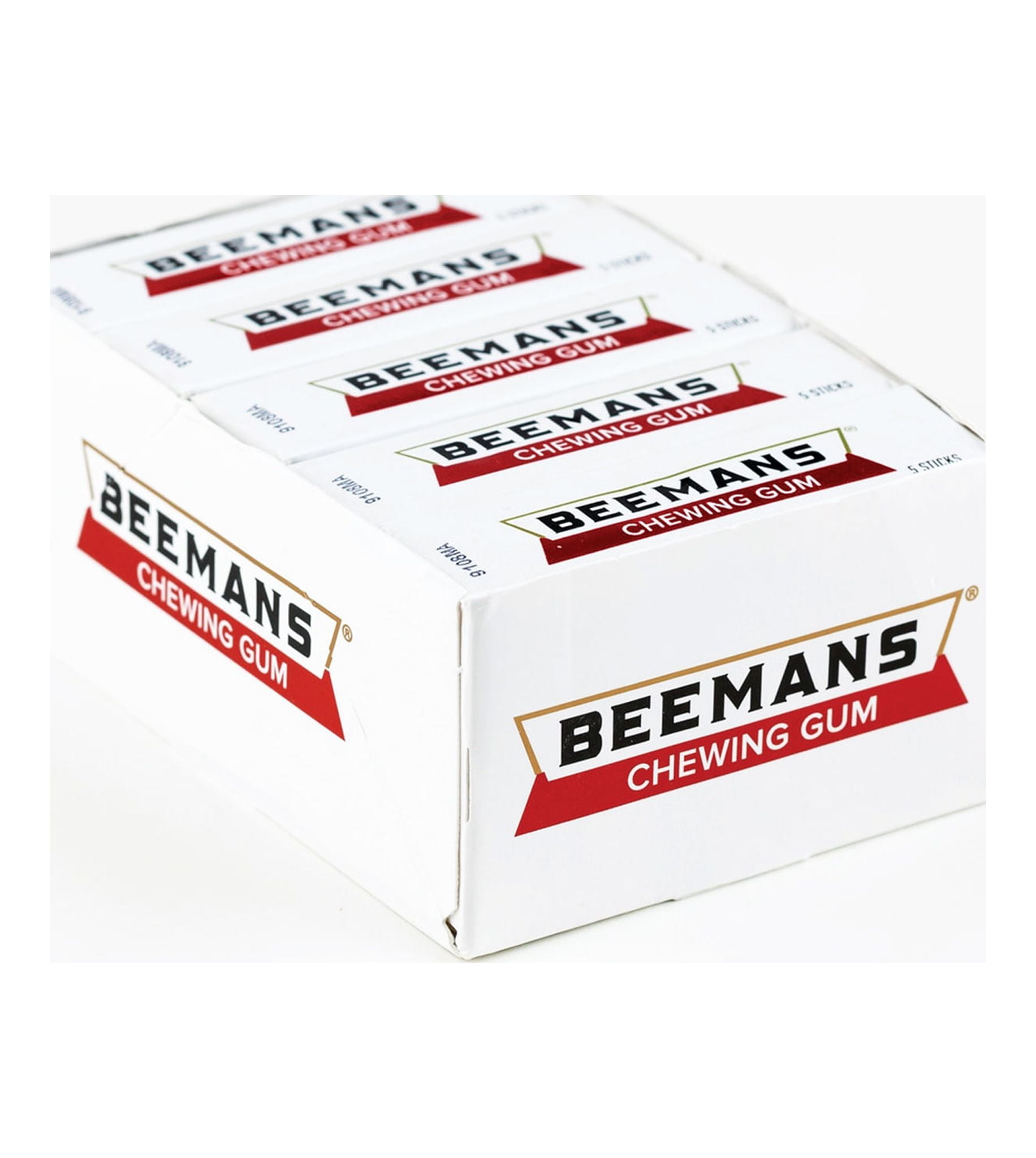 Beeman Mint Flavor Chewing Gum - 20 Individually Wrapped Packs of 5 ...