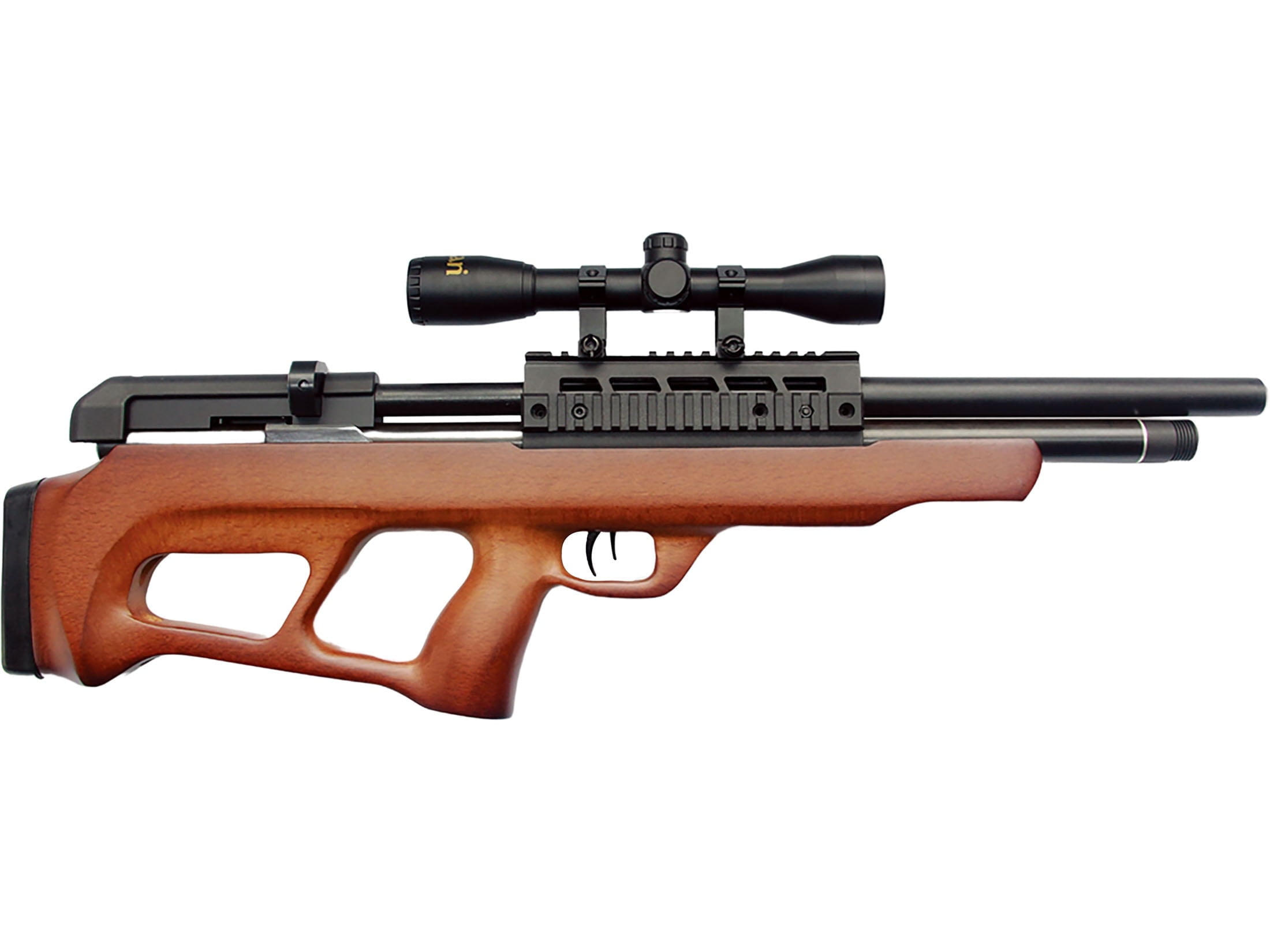 Beeman 1358 Commodore .22 PCP Underlever Air Rifle, Wood Stock, with 4 ...