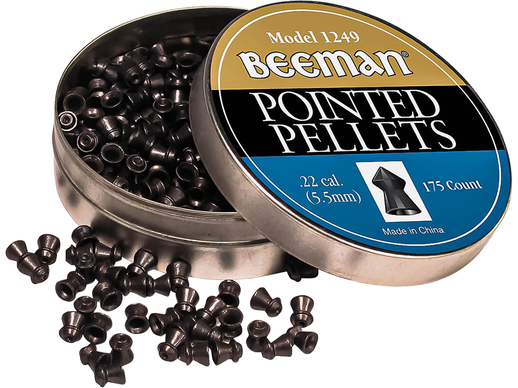 Beeman Pointed Air Gun Pellets 22 Caliber 15.1 Grain 175PK - Walmart.com