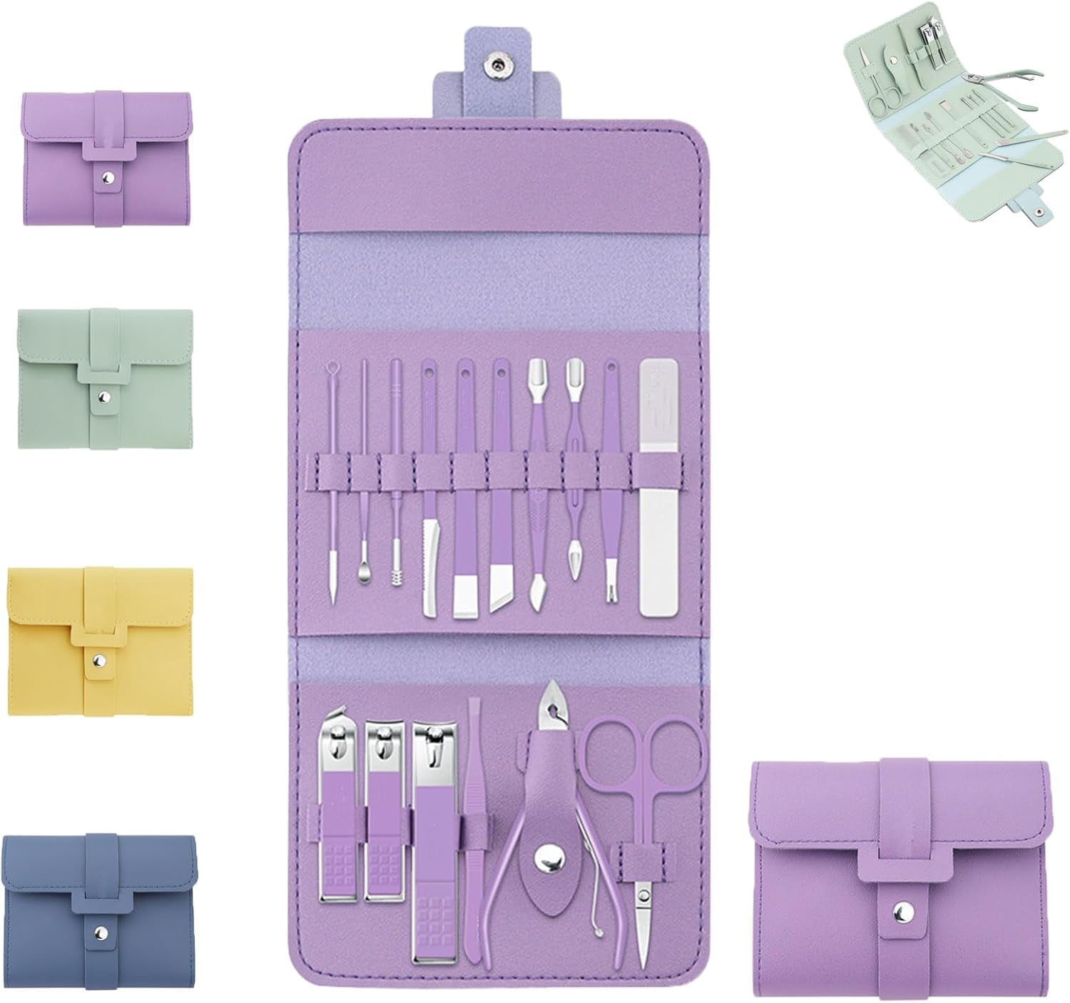 Beente Manicure Kit, Good-Looking Foldable Stainless Steel Nail Clipper ...