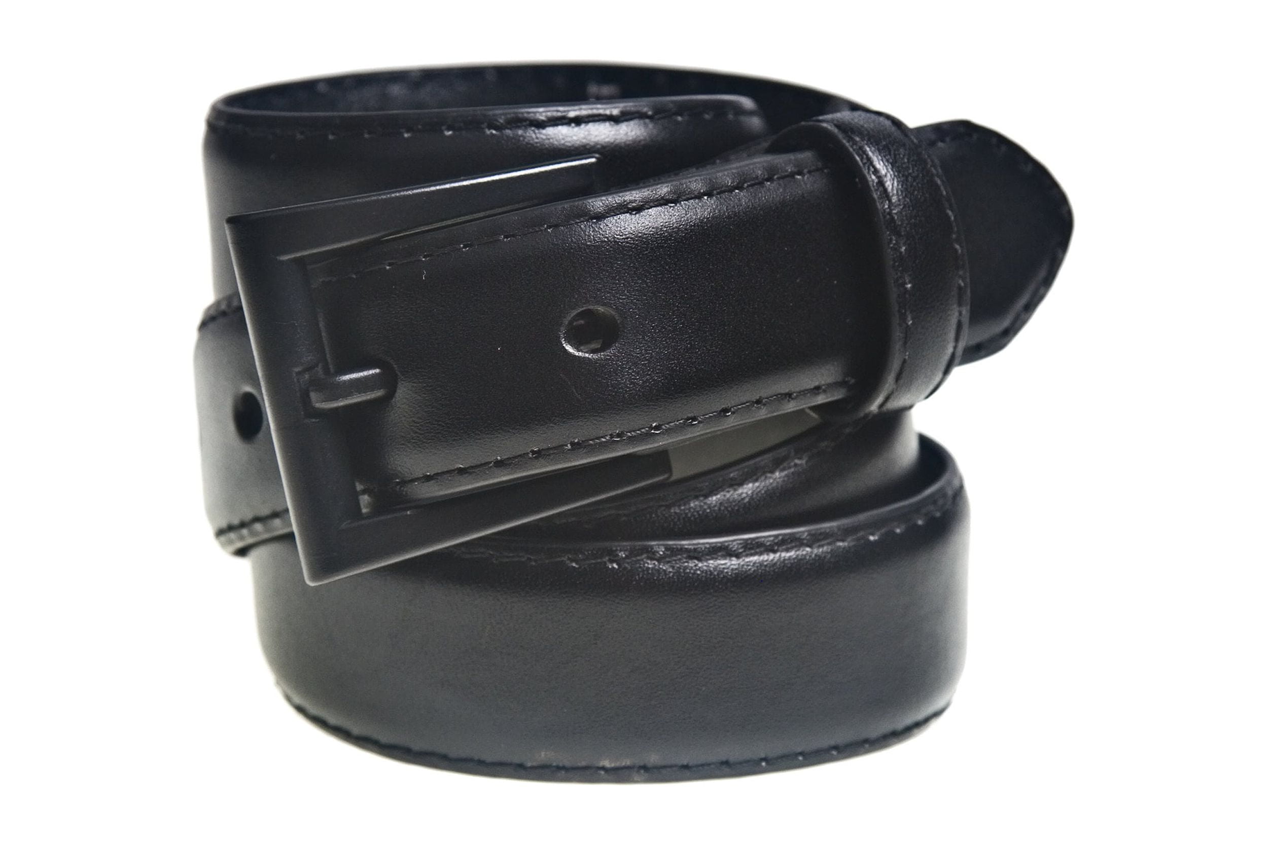 Beep Free® 1 1/8" Top Grain Black Leather Belt | Size 34-36 |Airport ...