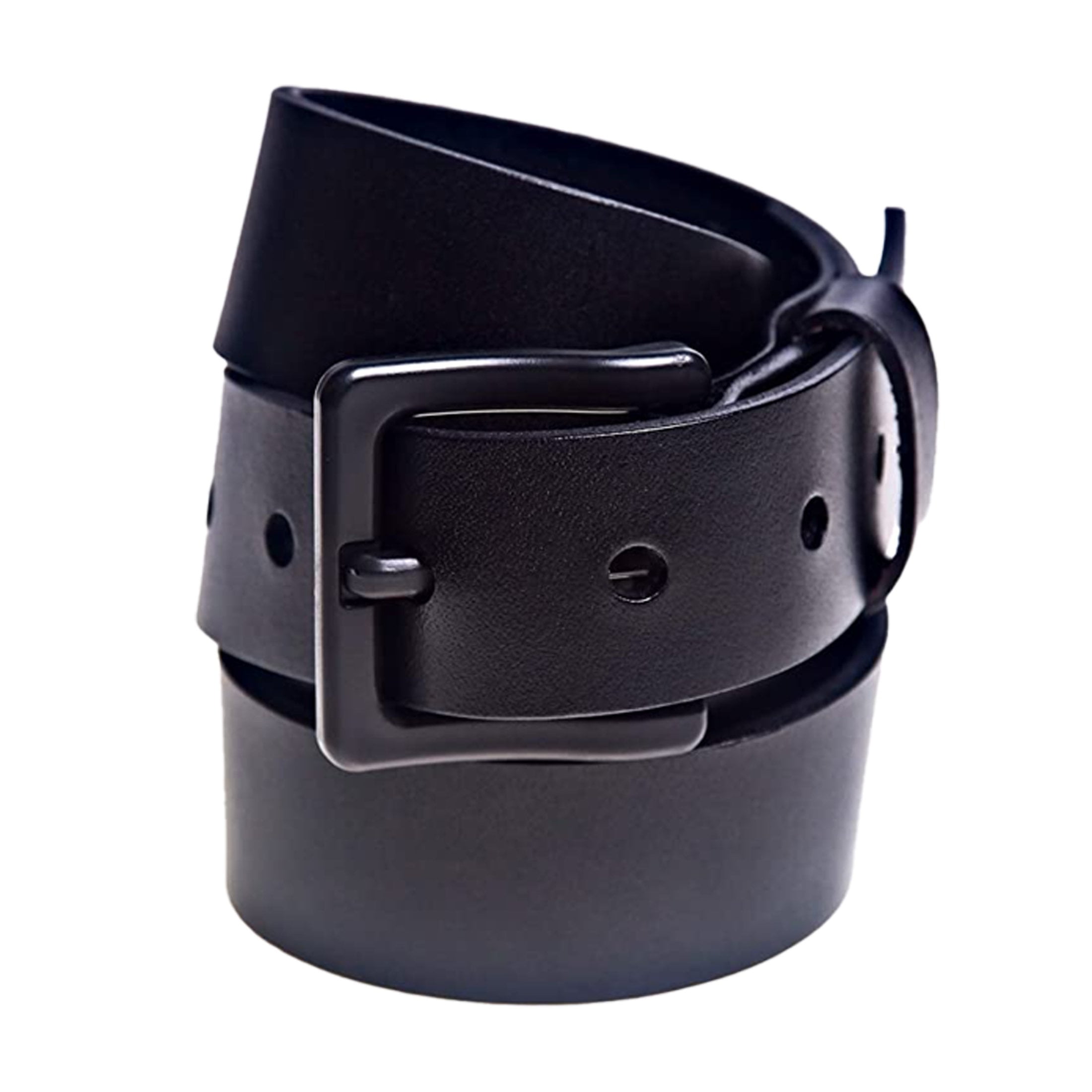 Beep Free® 1-3/8-inch 35MM | Black Italian Leather Belt | Size 30-32 | Airport Security ...