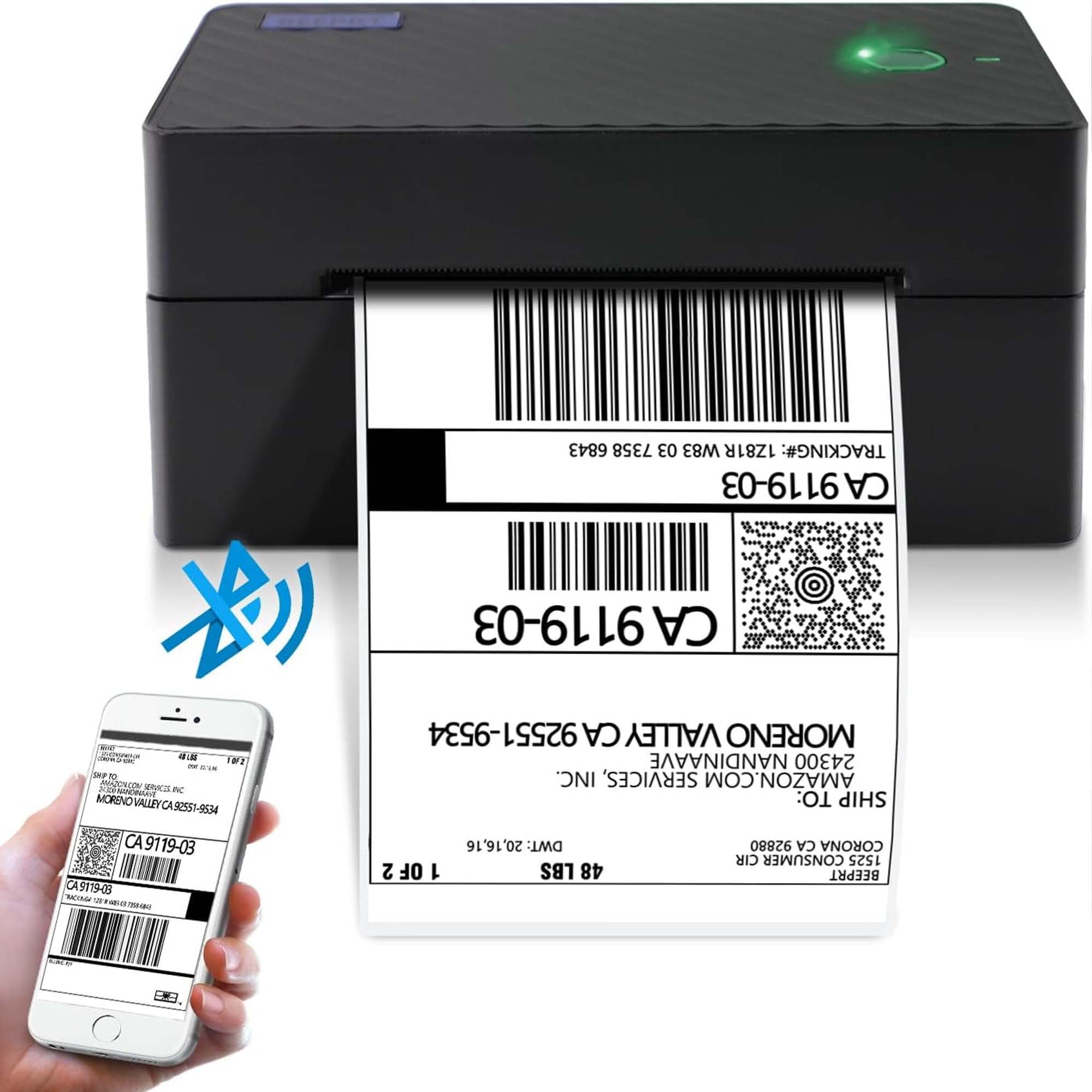 Beeprt Bluetooth Shipping Label Printer - Wireless Thermal Label ...