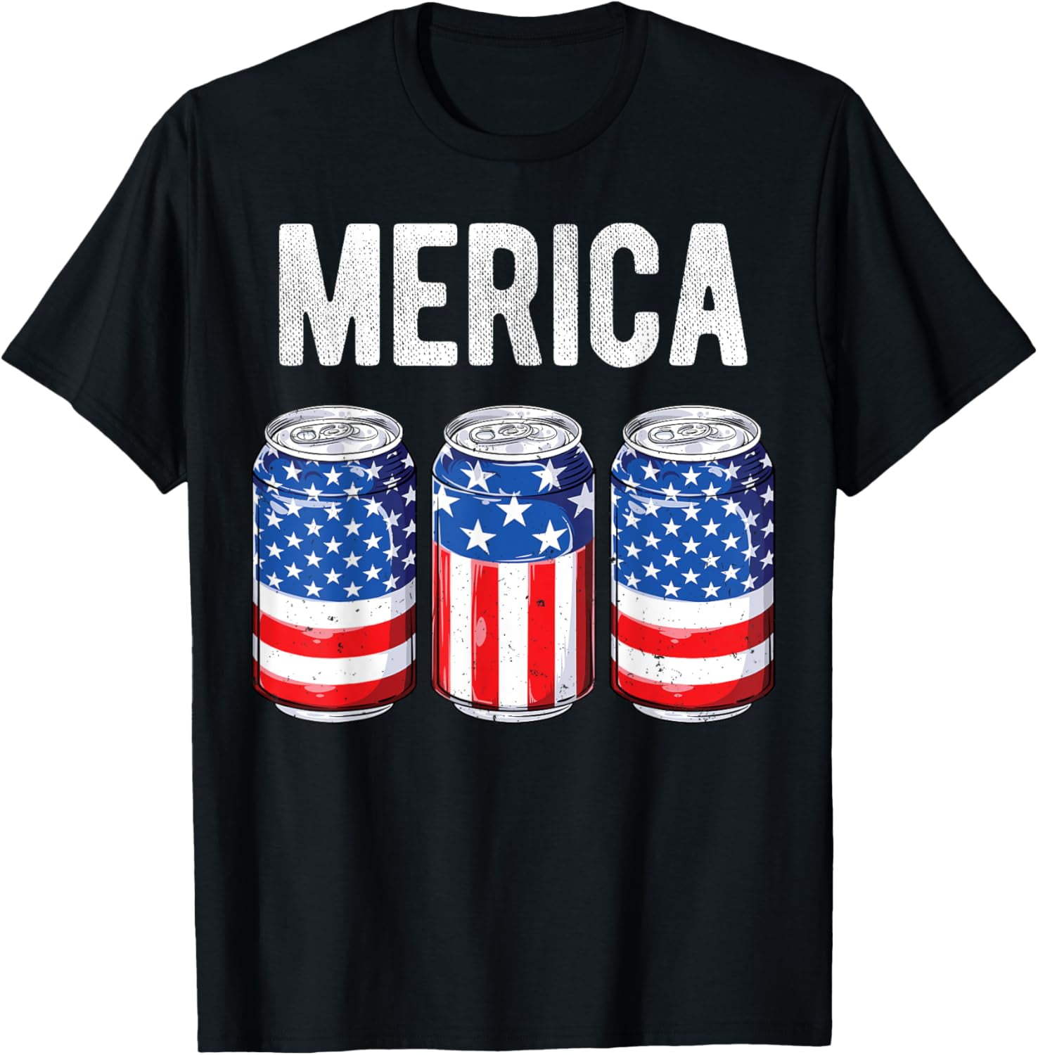 Beer American Flag 4th Of July Merica USA Men Women Drinking T-Shirt ...