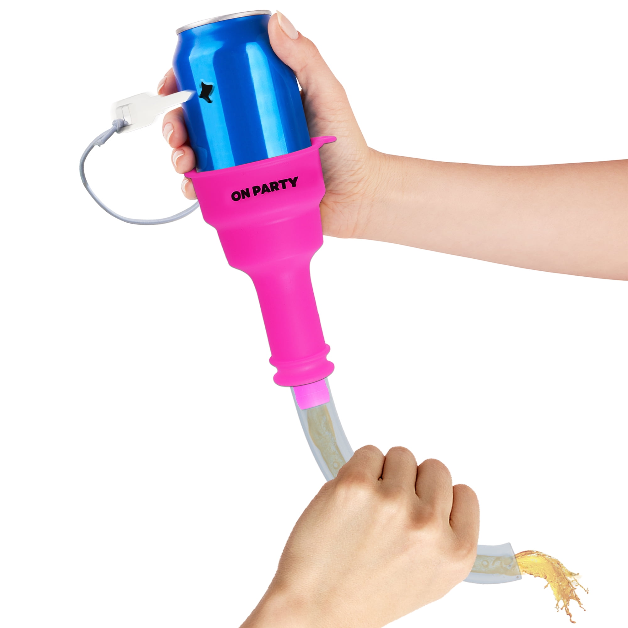 Beer Bong Funnel - Portable Pink Beer Funnel for Parties and Events ...
