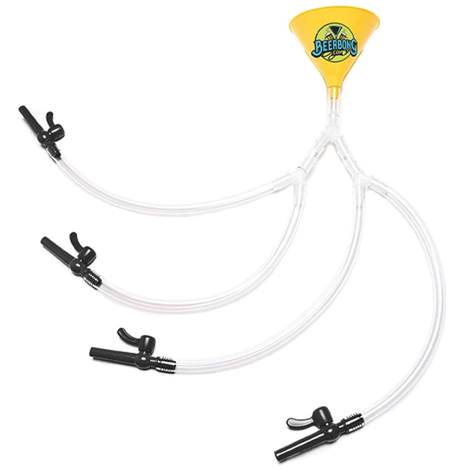 Beer Bong Funnel with No Kink Food Grade Tubes and Valves, The Big ...