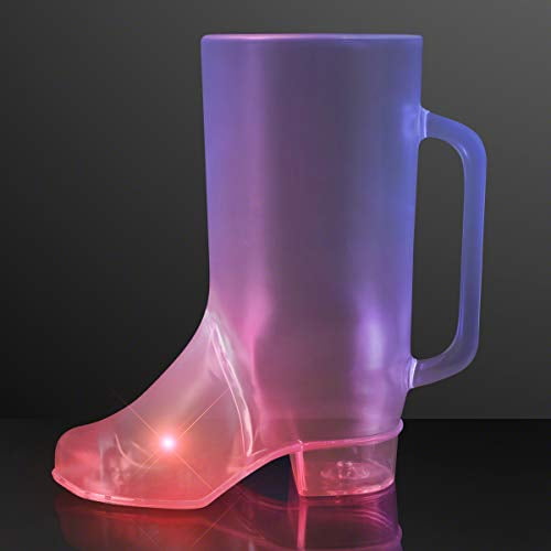 Beer Boot Mug Light Up Drinking Glass (Set of 4) - Walmart.com