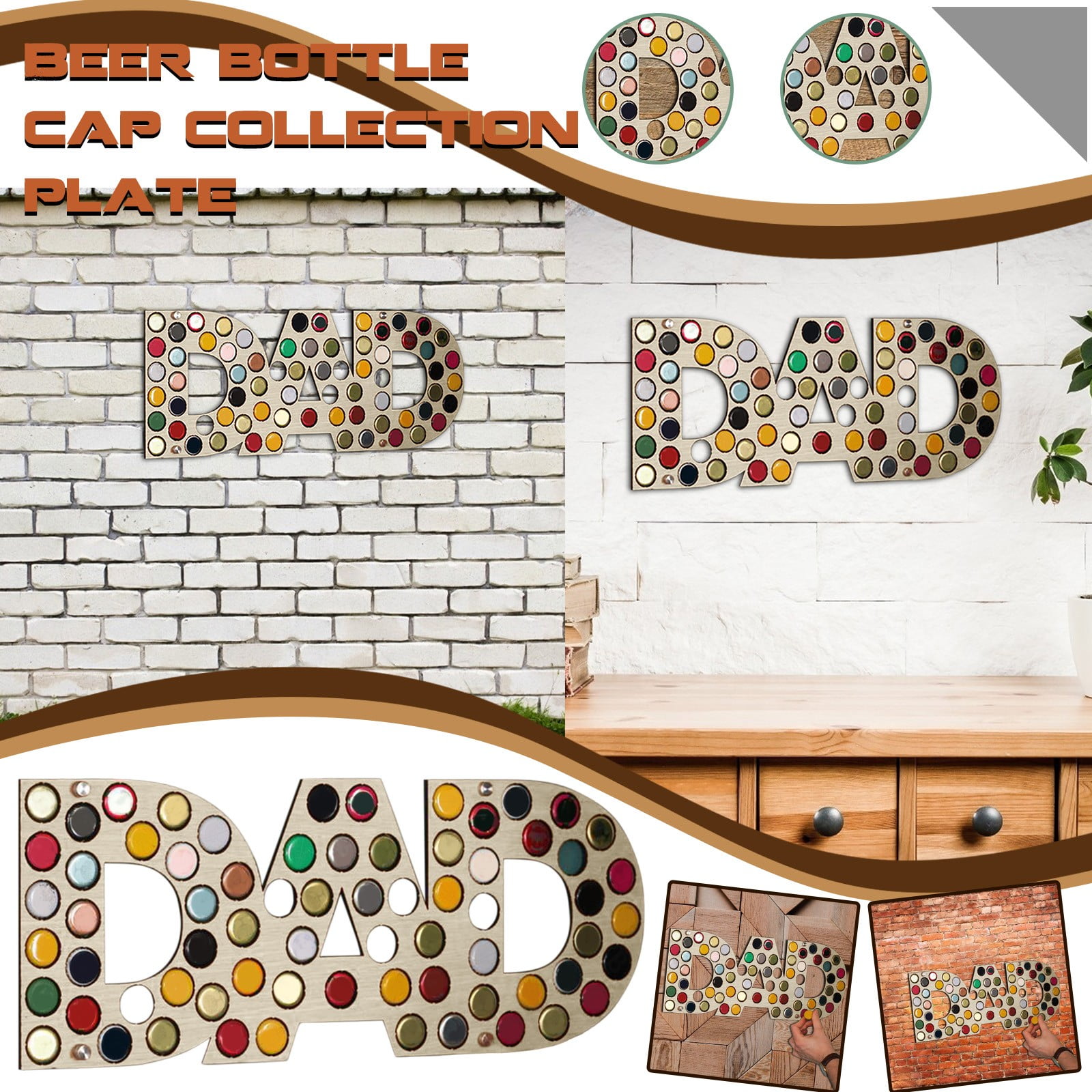 Beer Bottle Cap Holder , Wall Decoration Craft Of Beer Bottle Cap ...