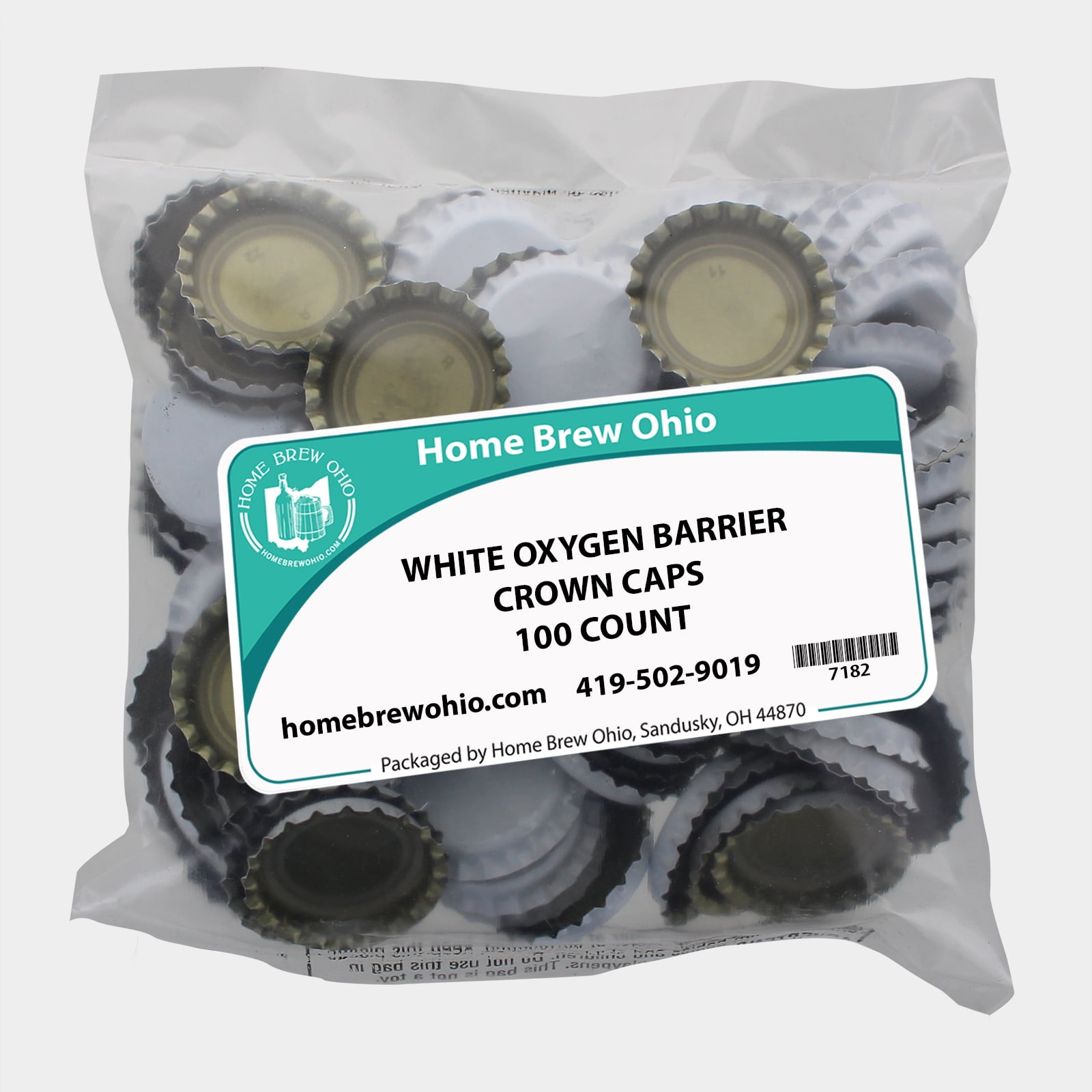 Beer Bottle Crown Caps - (White) - Walmart.com