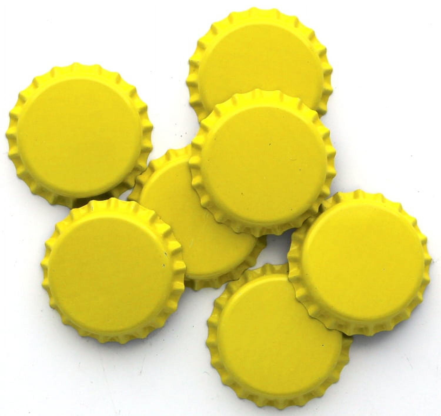Beer Bottle Crown Caps - (Yellow) - Walmart.com