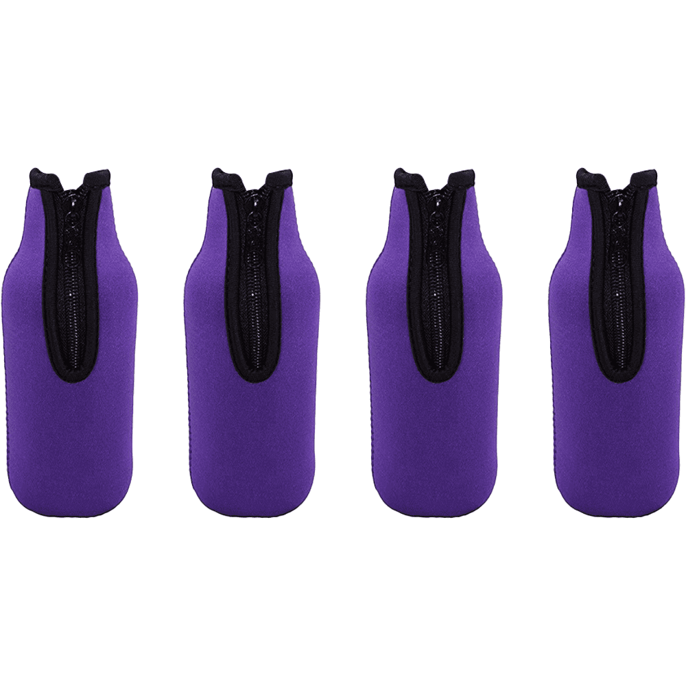 Beer Bottle Insulator Sleeve Zip-up Bottle Jackets. Keeps Beer Cold and ...