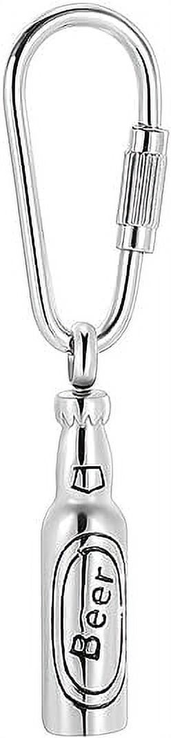 Beer Bottle Keepsake Jewelry for Ashes Cremation Key Chain for Ashes ...