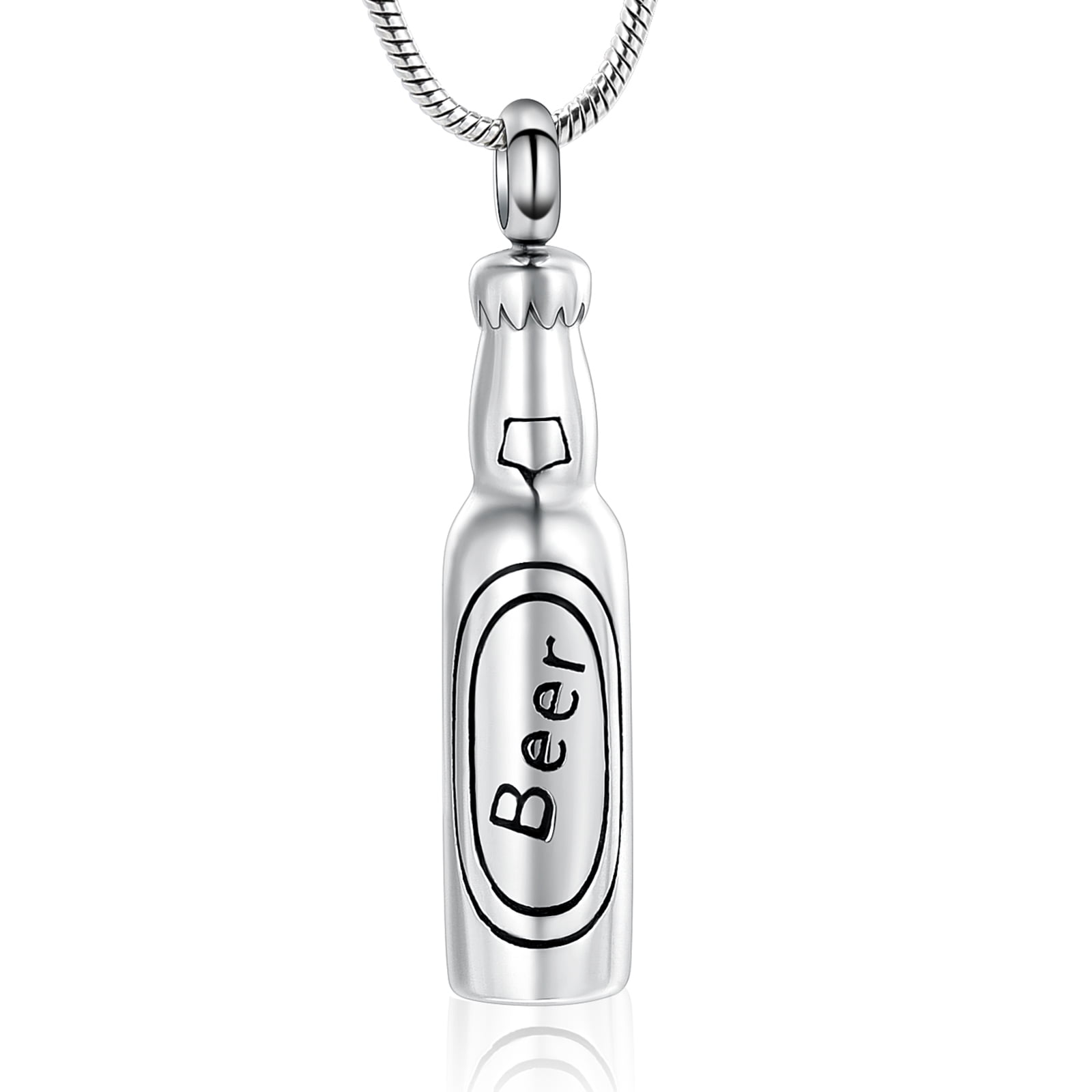 Beer Bottle Urn Pendant Cremation Jewelry for Ashes Holder Memory ...