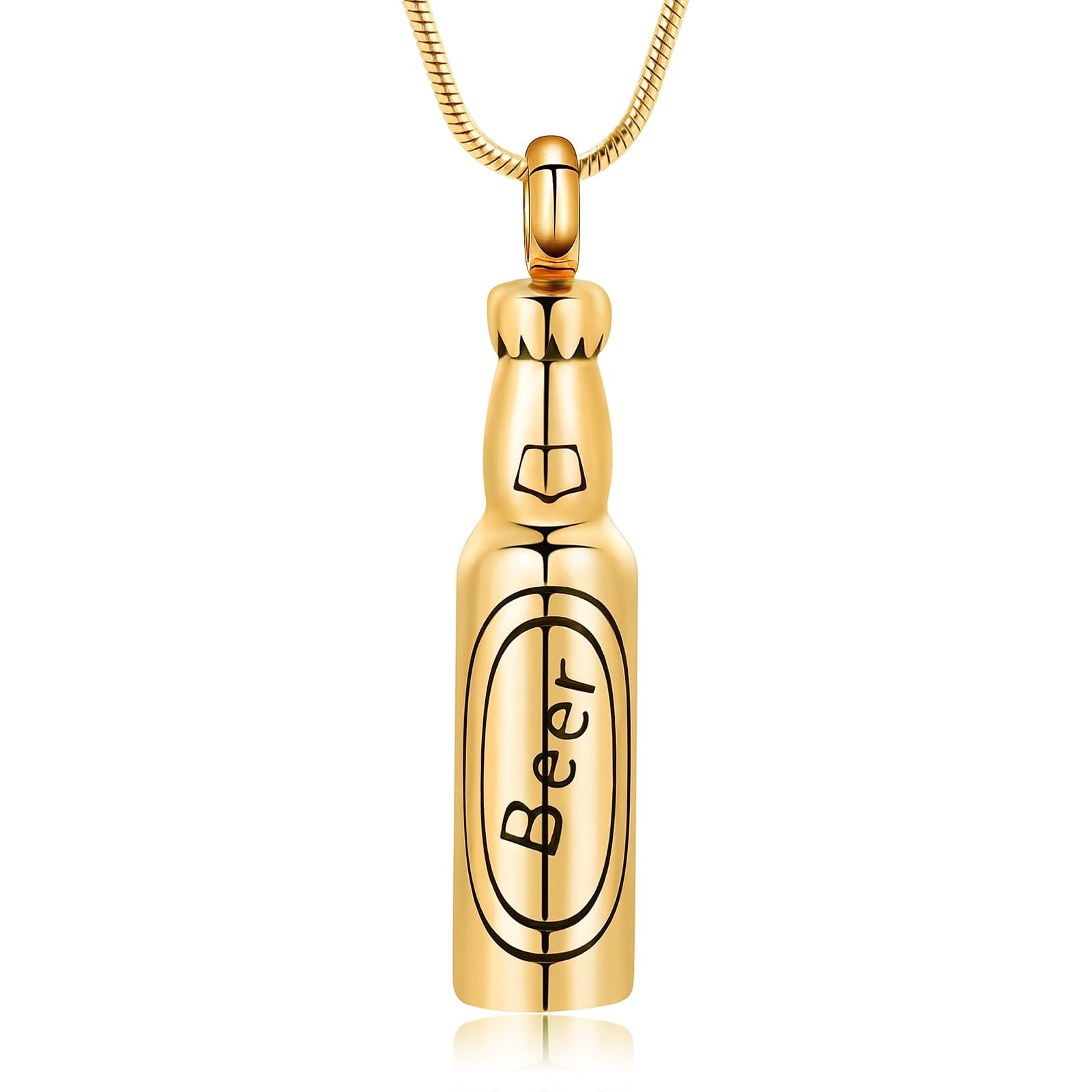 Beer Bottle Urn Pendant Cremation Jewelry for Ashes Holder Memory ...