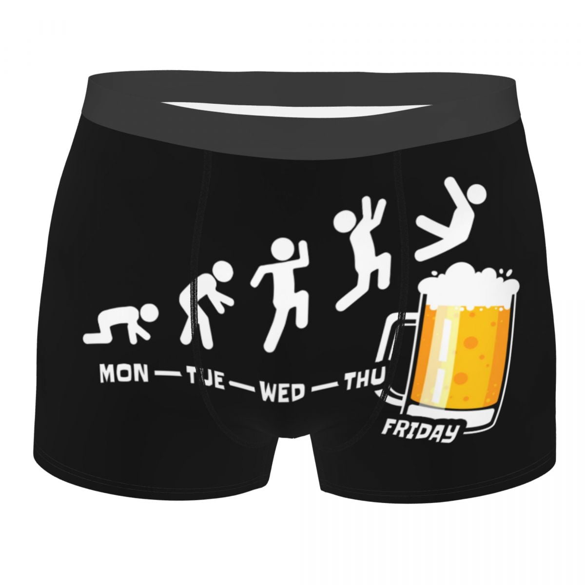 Beer Boxer Shorts For Men 3D Printed Sexy Male Alcohol Lover Underwear ...