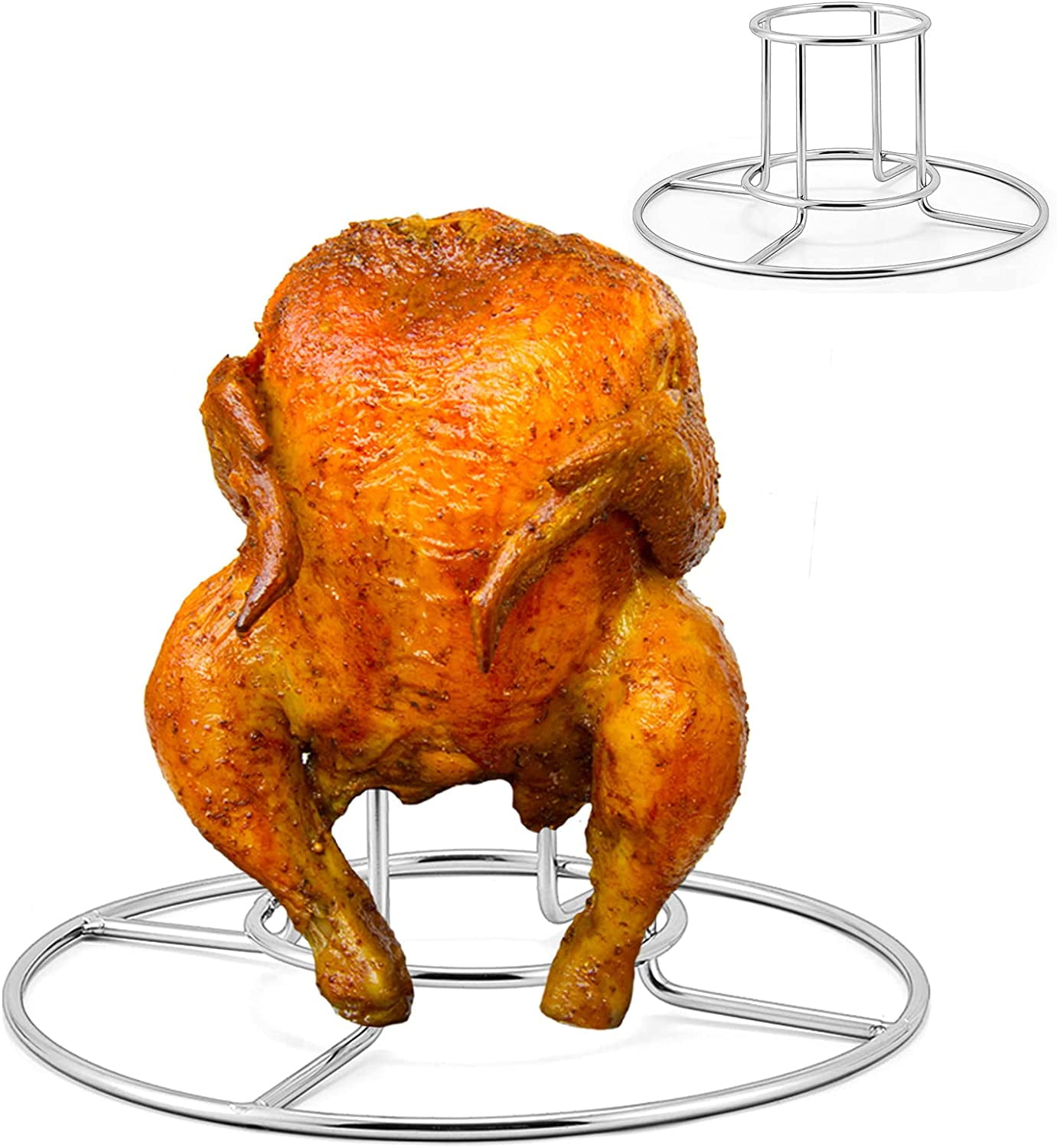 Beer Can Chicken Holder 2 Pack, Stainless Steel Chicken Rack for Grill ...