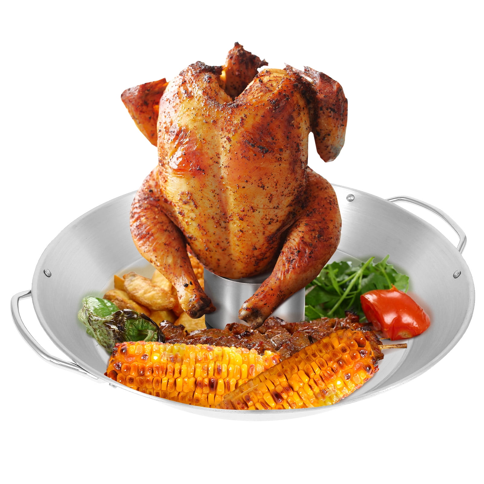 Beer Can Chicken Holder Versatile Easy to Clean Stainless Steel Chicken ...