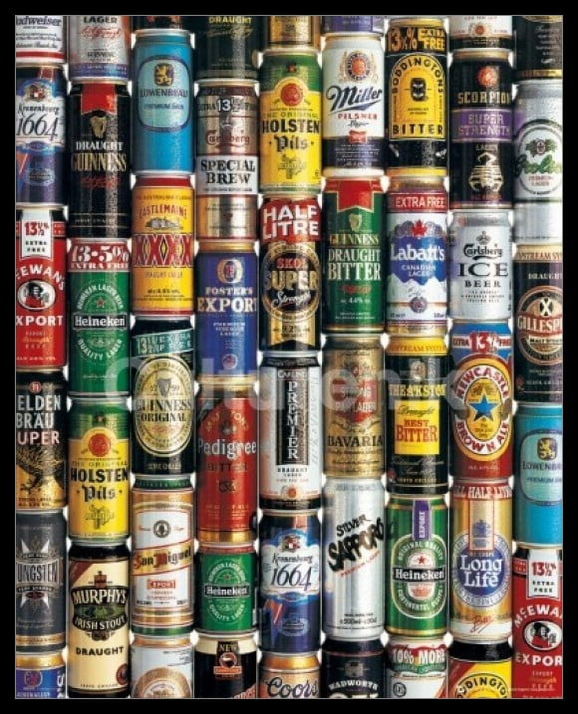 Beer Can Collage Laminated & Framed Poster (20 X 16) - Walmart.com