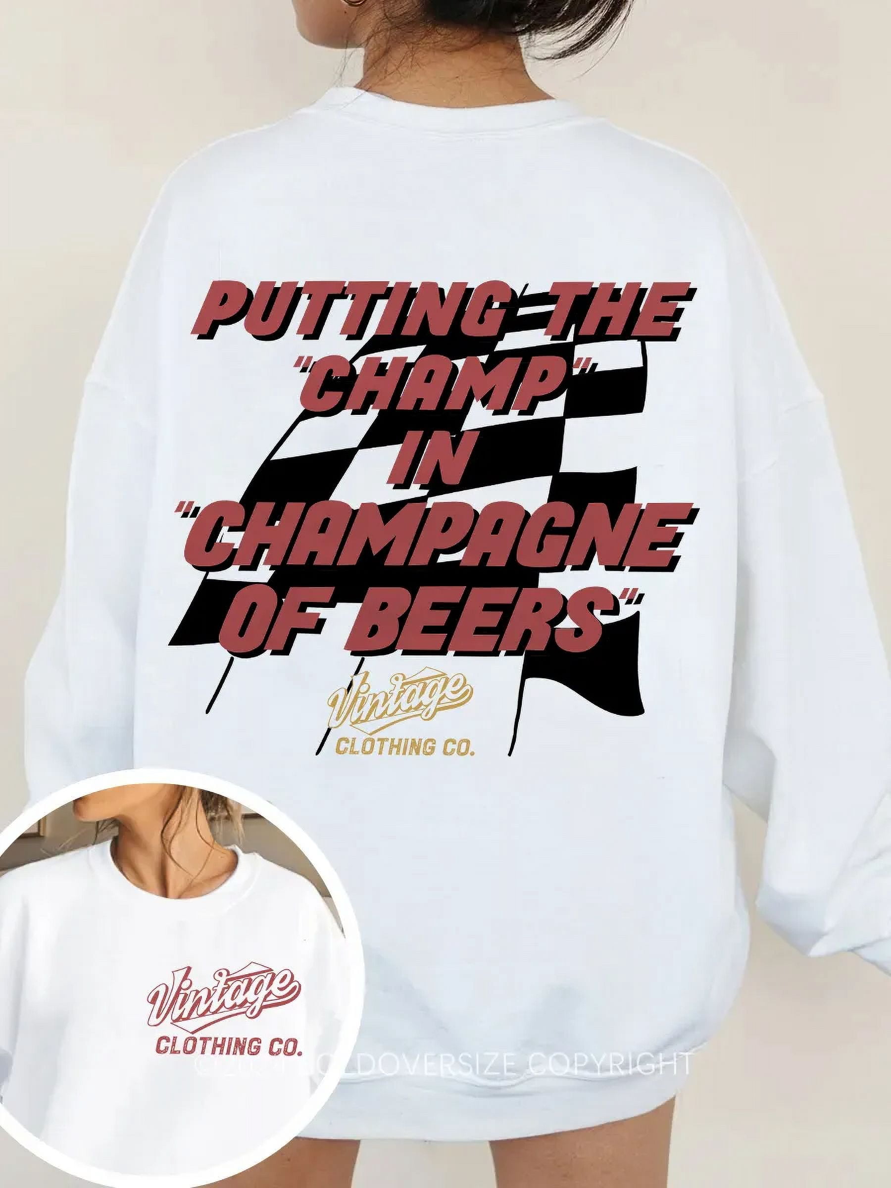 Beer Champ In Champagne Flea Market T-Shirt - Walmart.com