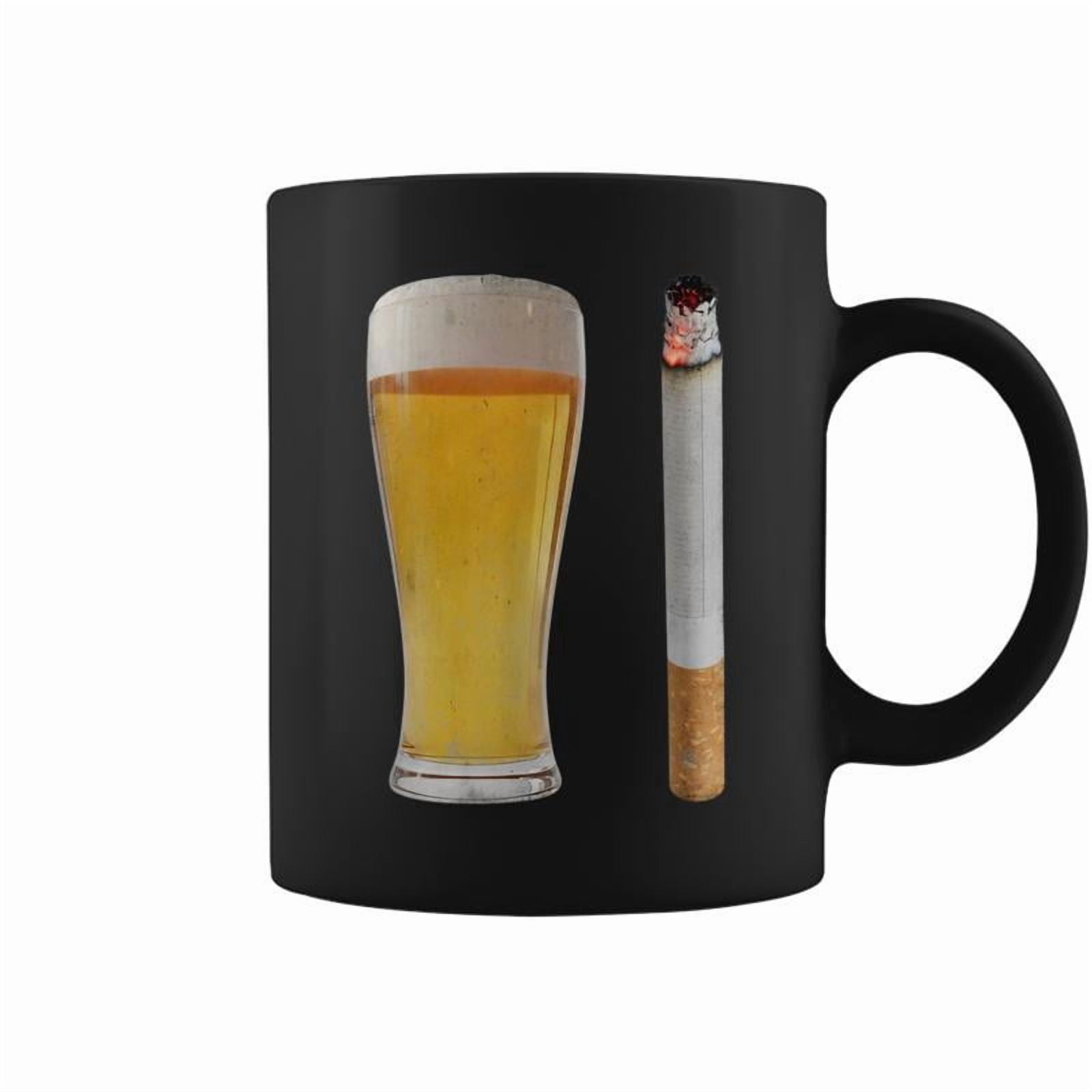 Beer Cigarette Lover Day Drinking Dad Smoking Beer Lover Coffee Mugs ...