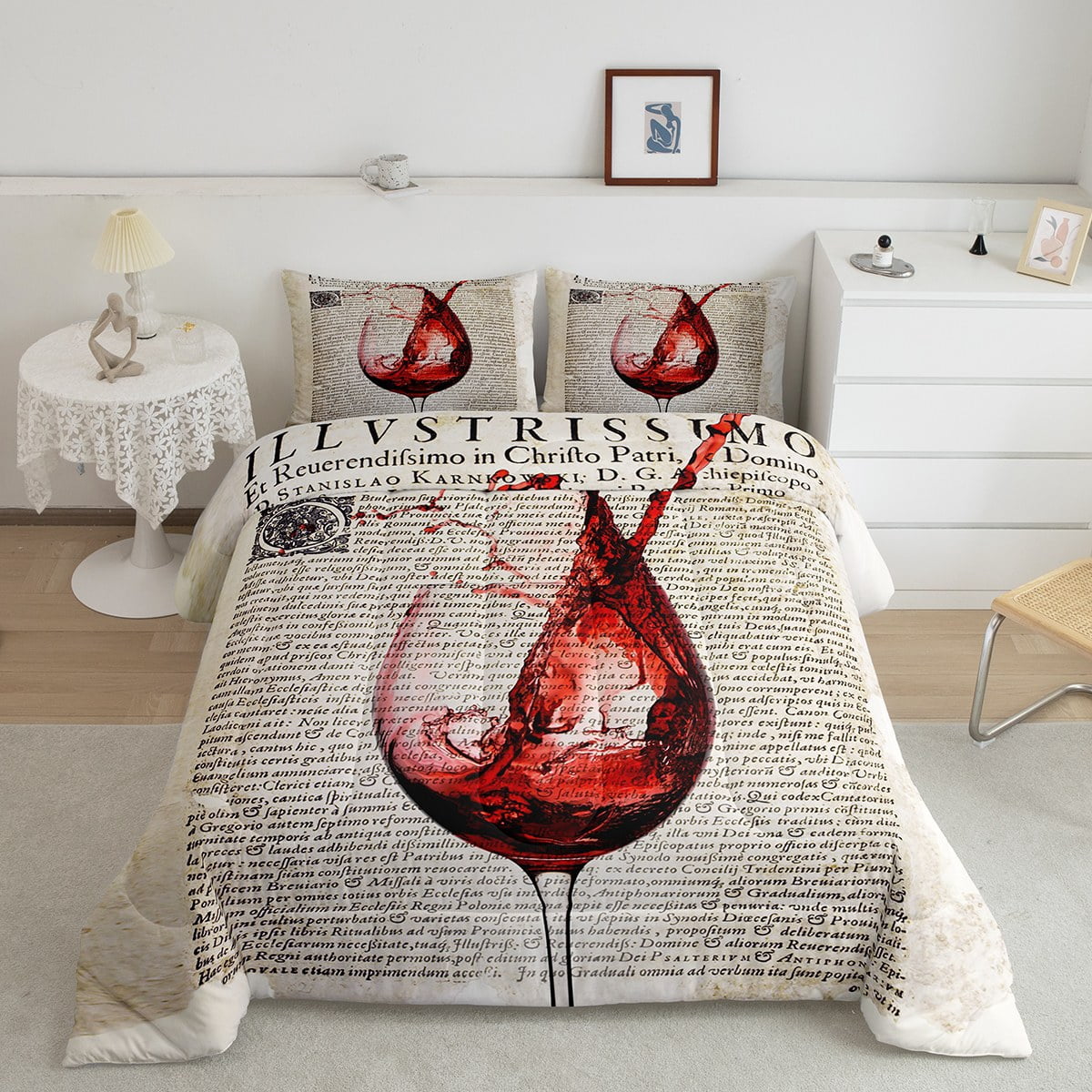 Beer Comforter Set Twin, Retro Bar Bedding For Women, Modern Beer ...