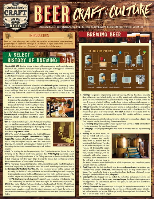 Beer - Craft & Culture : QuickStudy Laminated Reference Guide to ...